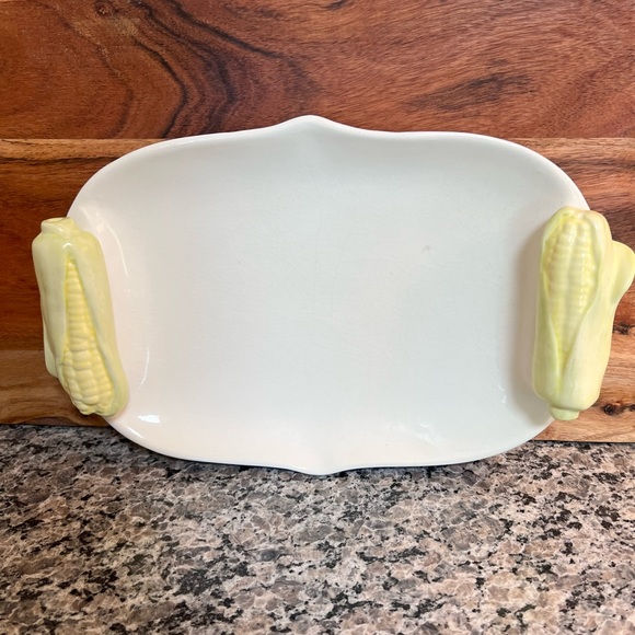 Kitchen | Vintage Corn Ceramic Platter Corn Handles | Poshmark